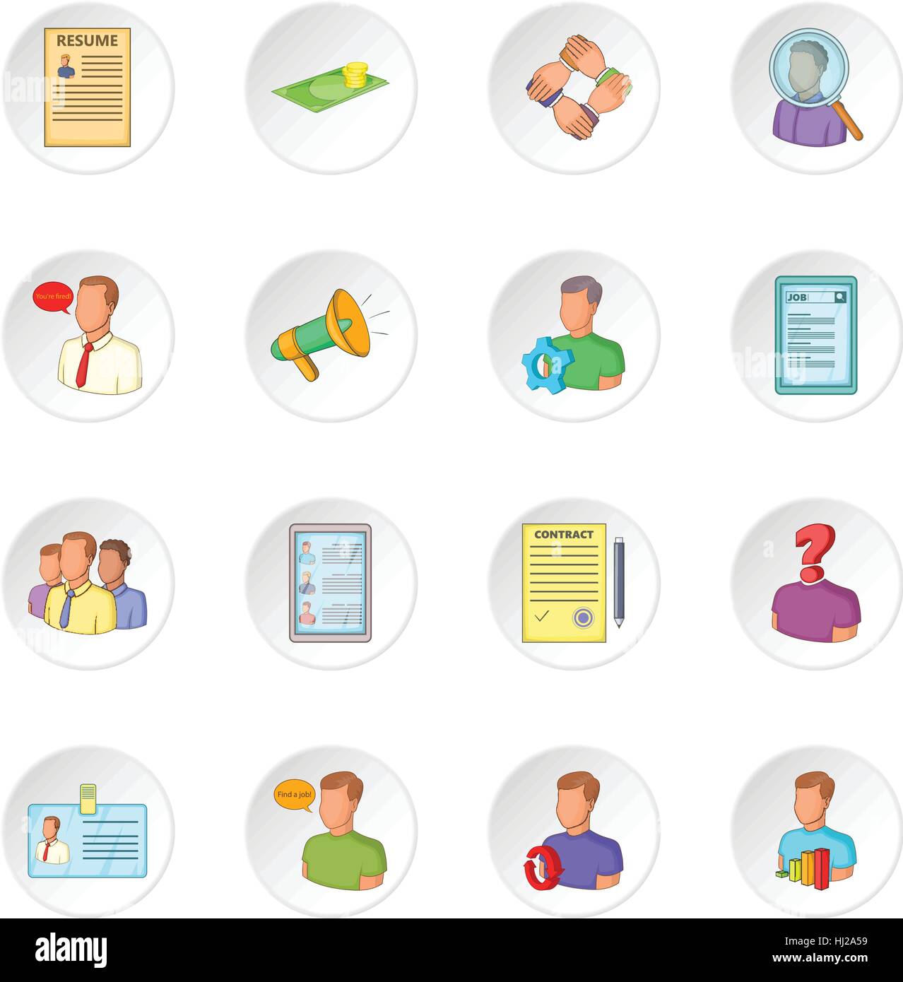 Human resources department cartoon Stock Vector Images - Alamy