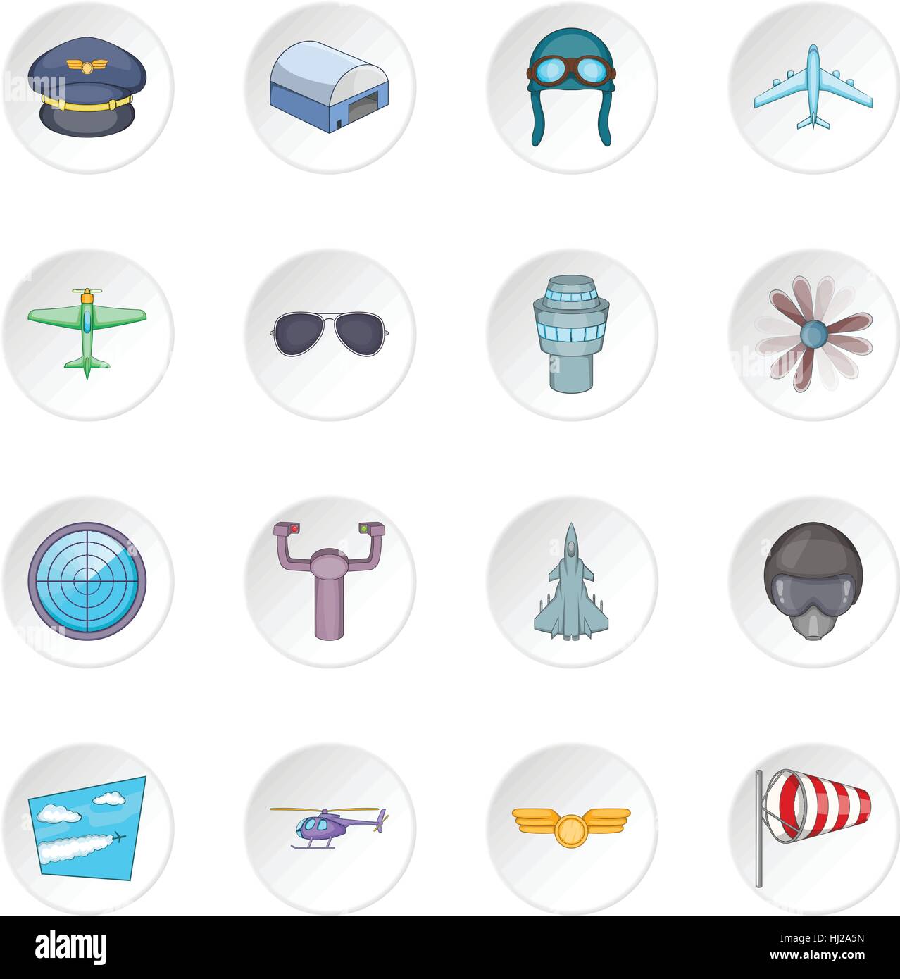 Aviation icons set Stock Vector Image & Art - Alamy