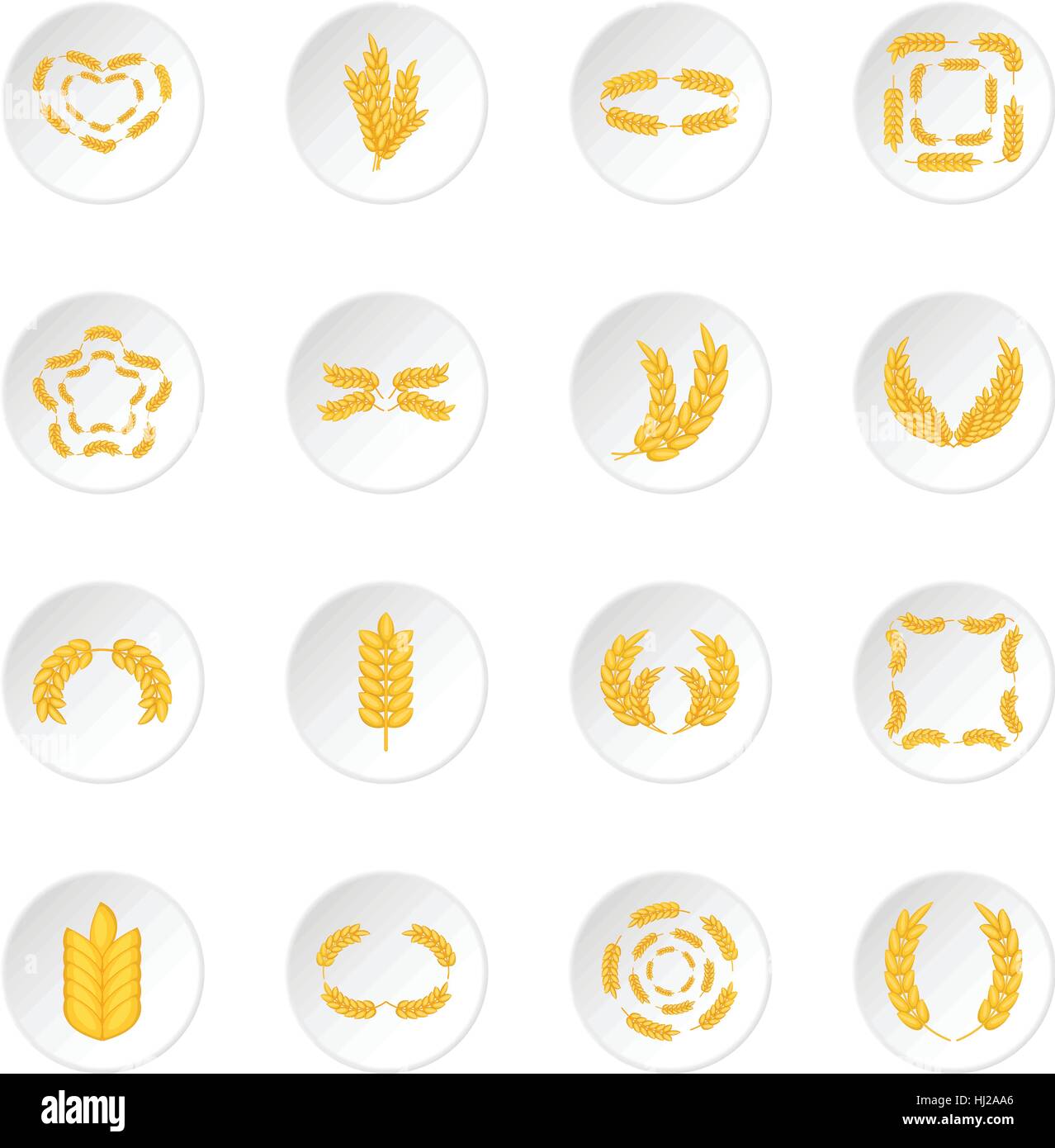 Ear corn icons set Stock Vector Image & Art - Alamy