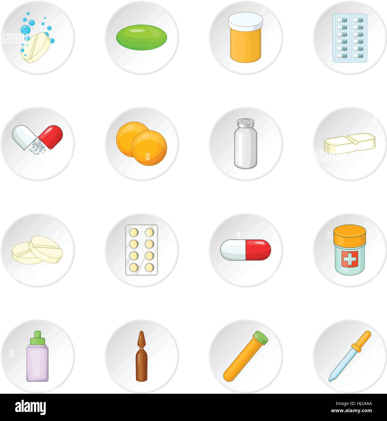 Cartoon Medicine Bottle Capsule Icon High Resolution Stock Photography ...