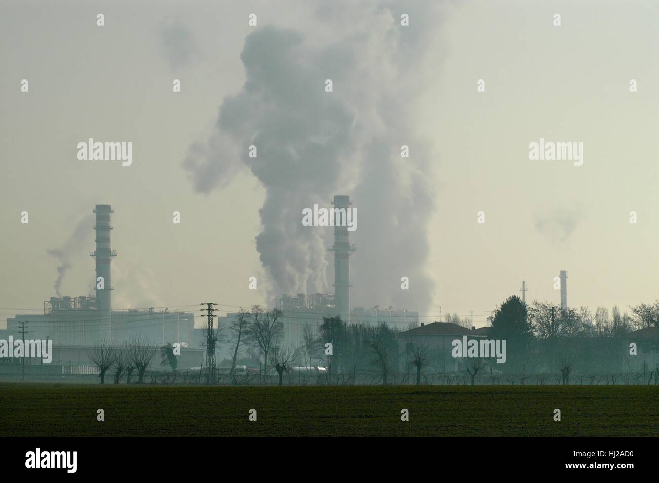 Mantua industrial area (Lombardy, Italy), chemical and petrochemical ...