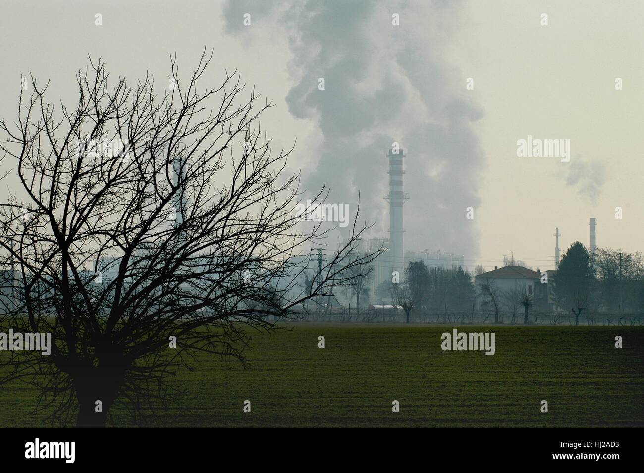Mantua industrial area (Lombardy, Italy), chemical and petrochemical ...