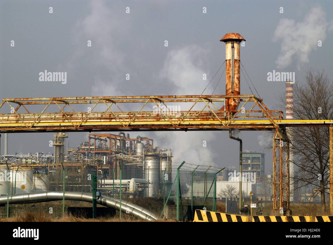 Mantua industrial area (Lombardy, Italy), chemical and petrochemical ...