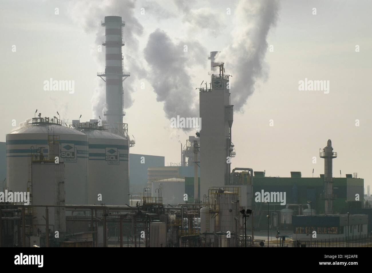 Mantua industrial area (Lombardy, Italy), chemical and petrochemical ...