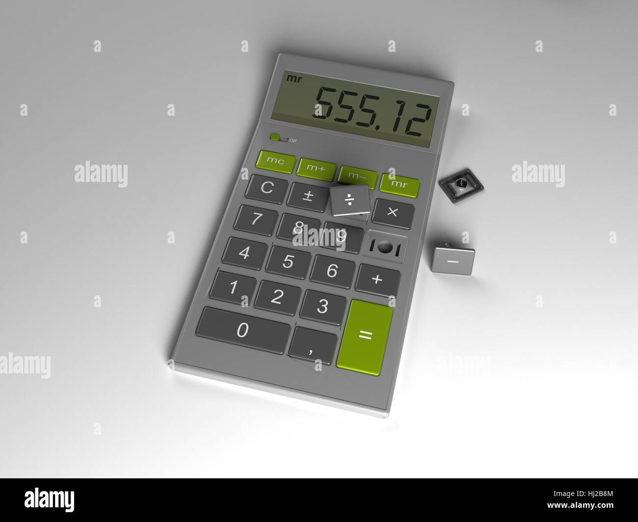 object, calculator, broken, illustration, button, multiply, divide ...