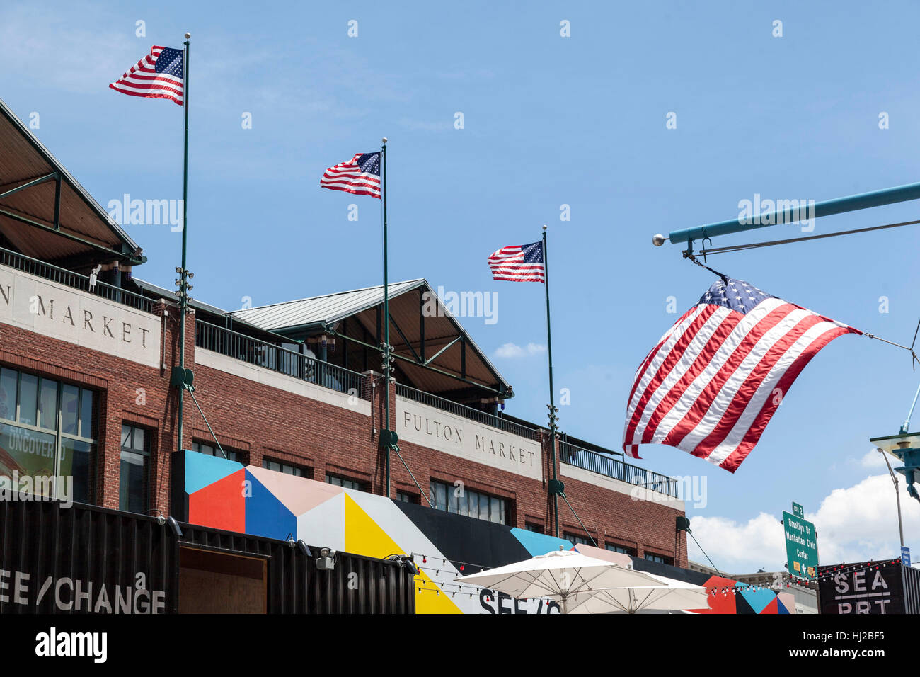 Fulton Market Lower Manhattan New York City Stock Photo - Alamy