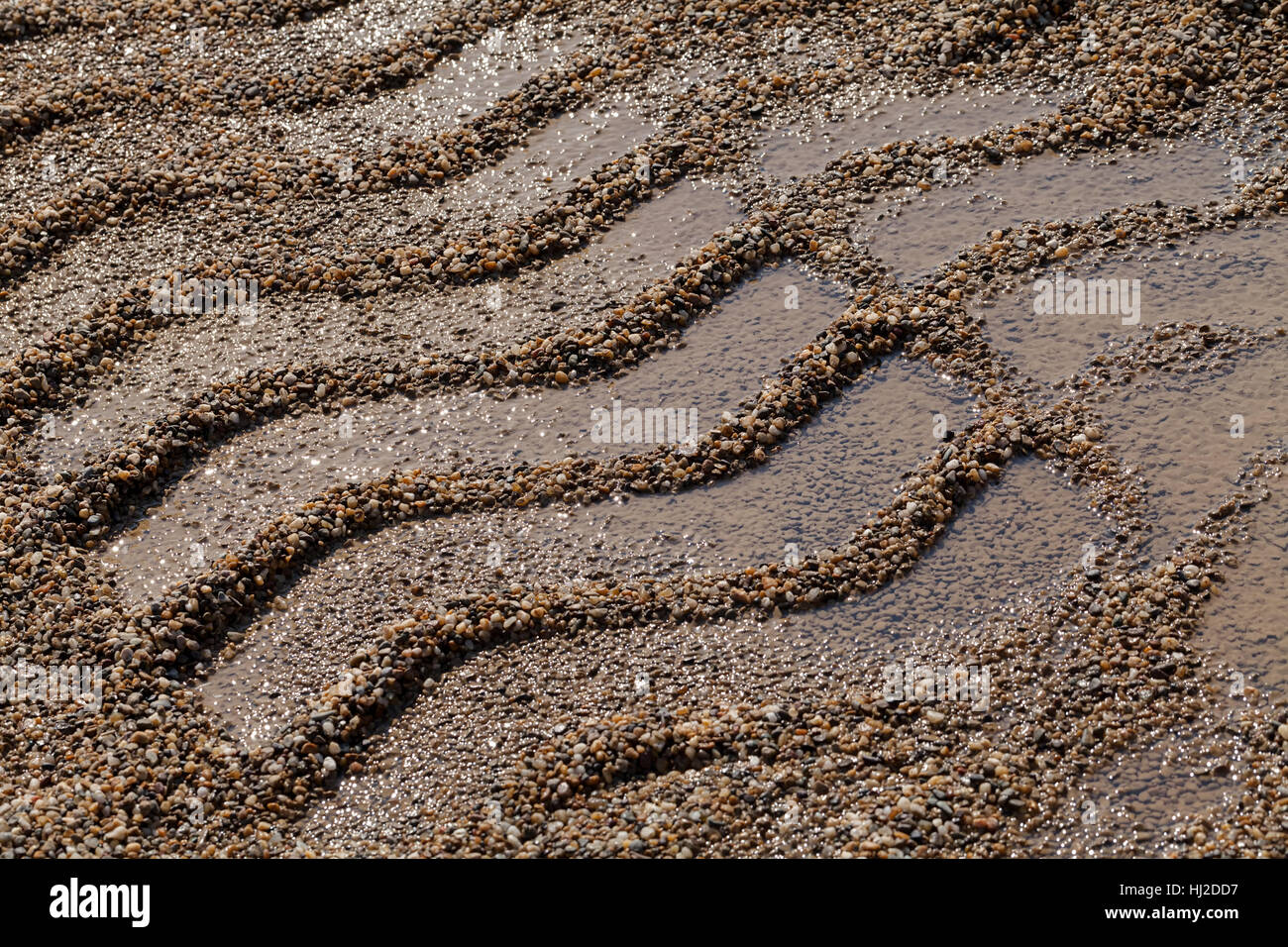 sand in construction in nature, note shallow depth of field Stock Photo ...