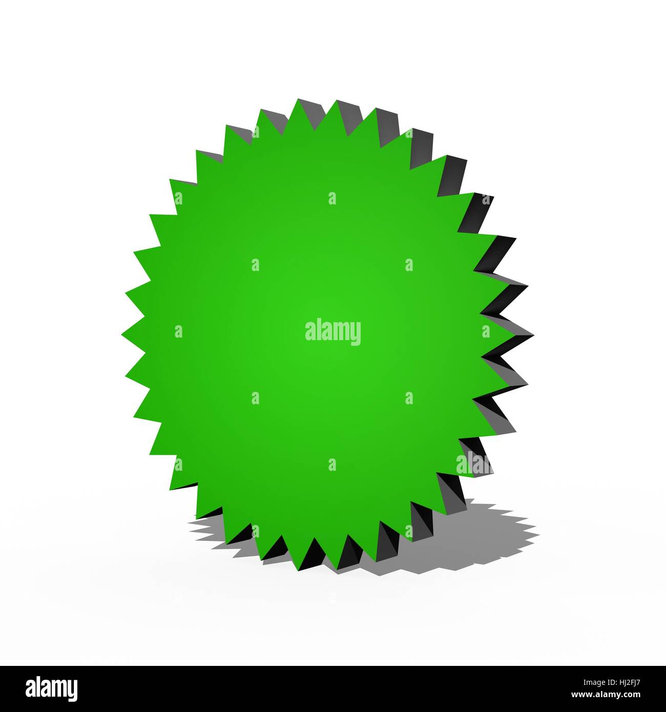 A 3d multi point star on a white background Stock Photo - Alamy