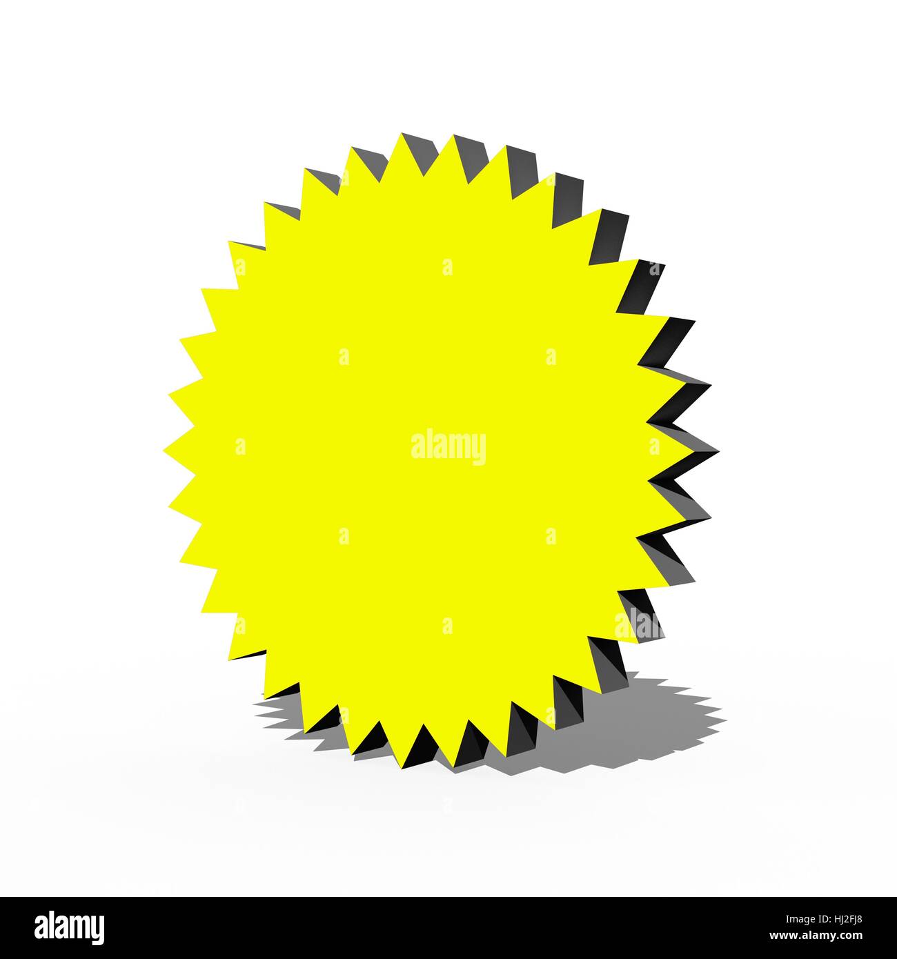 A 3d multi point star on a white background Stock Photo - Alamy