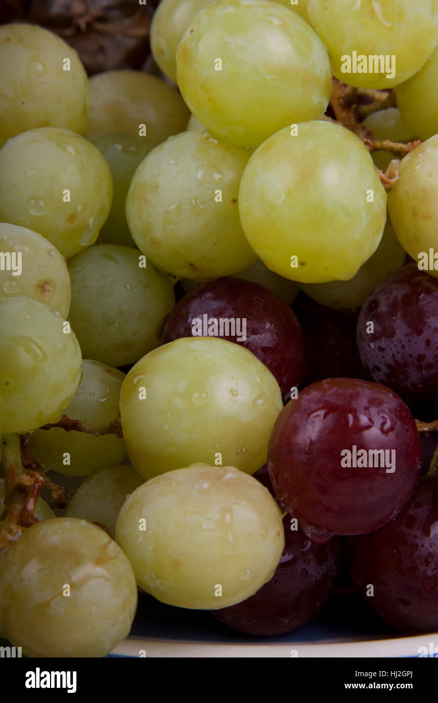 green, grapes, fruit, dessert, colors, colours, bunches of grapes, red ...