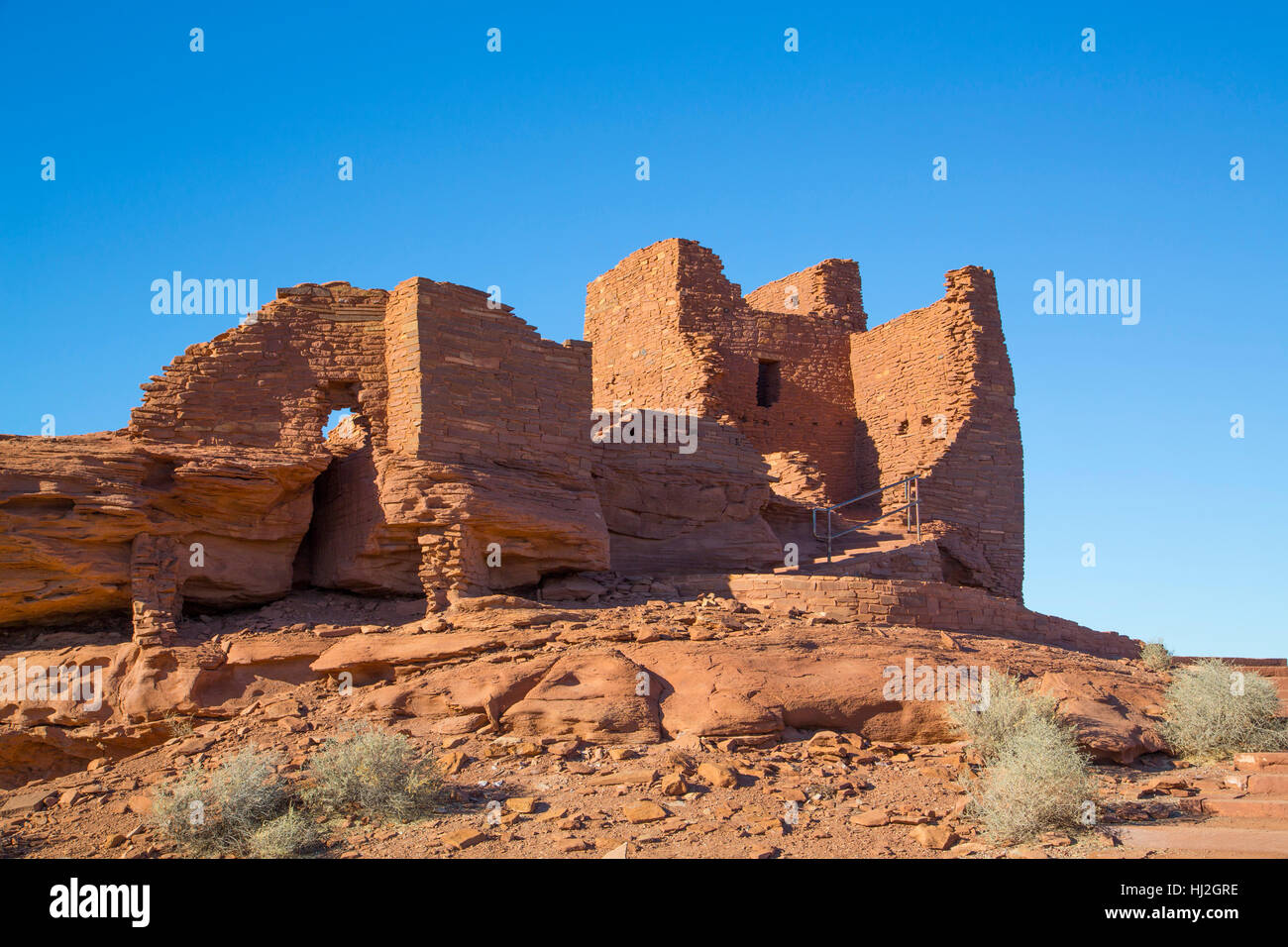 Anazasi Ruins, Wukoki Pueblo, Wupatki National Monument, Arizona, USA ...