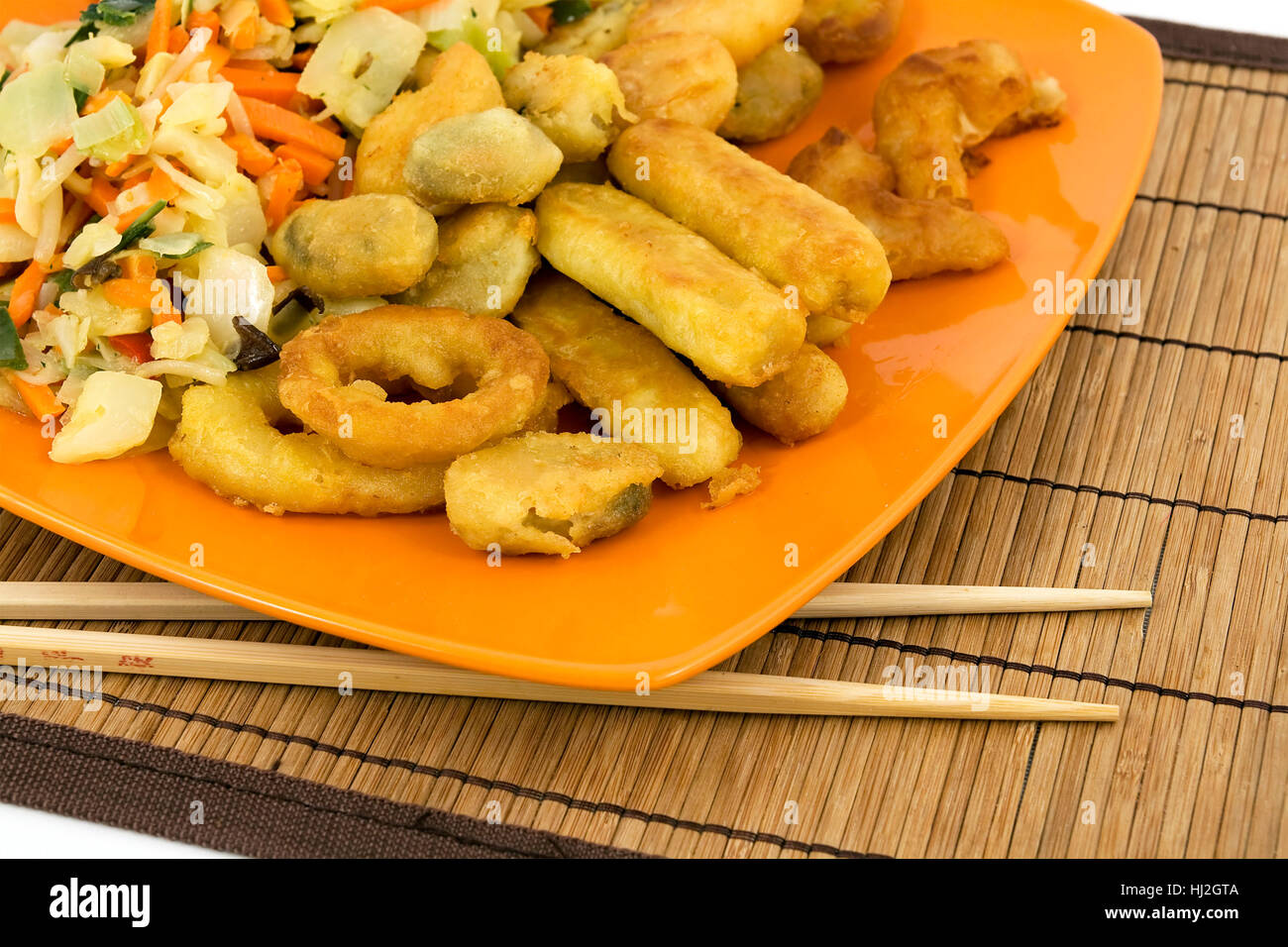 isolated, plate, chinese, food, dish, meal, seafood, asian, supper ...