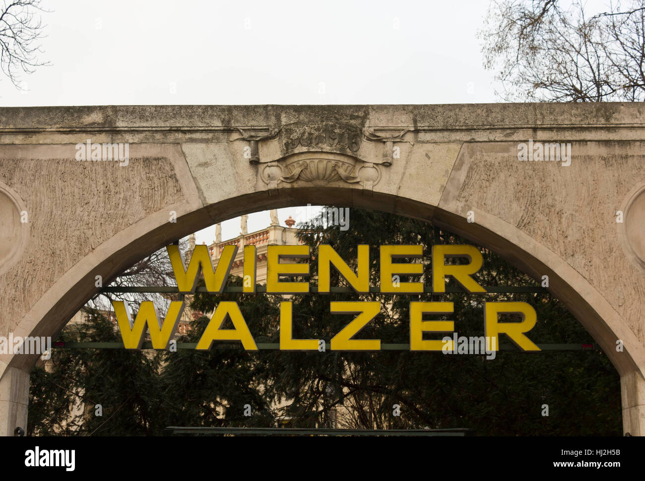 VIENNA, AUSTRIA - JANUARY 1 2016: Close up of the board of Wiener ...