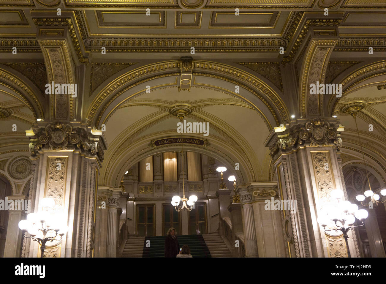 Vienna opera house staircase hi-res stock photography and images - Alamy