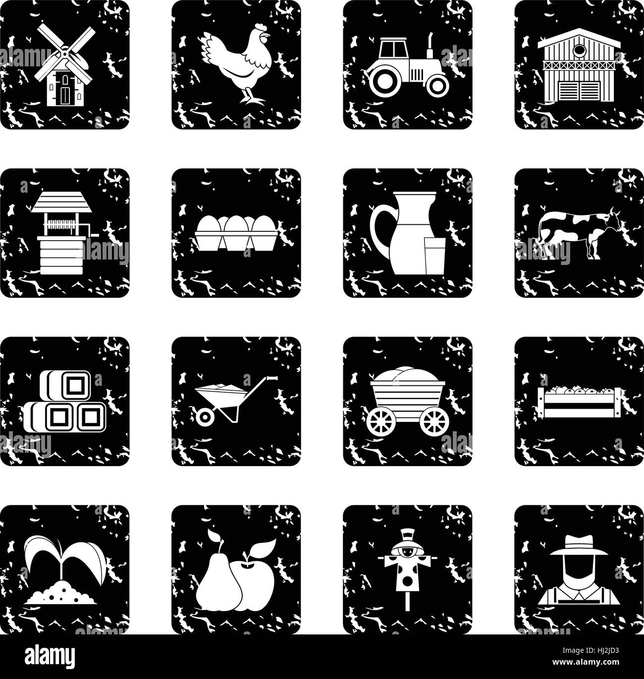 Farm icons set Stock Vector Image & Art - Alamy