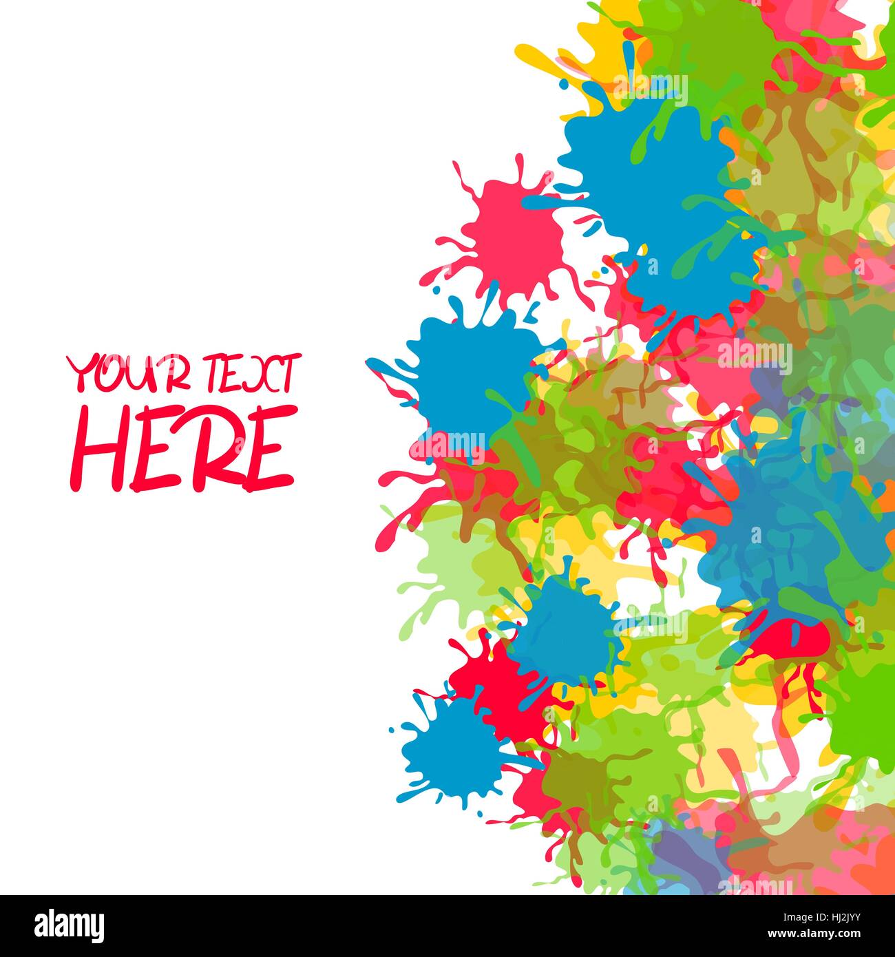 White banner template paint splash Stock Vector Image & Art - Alamy