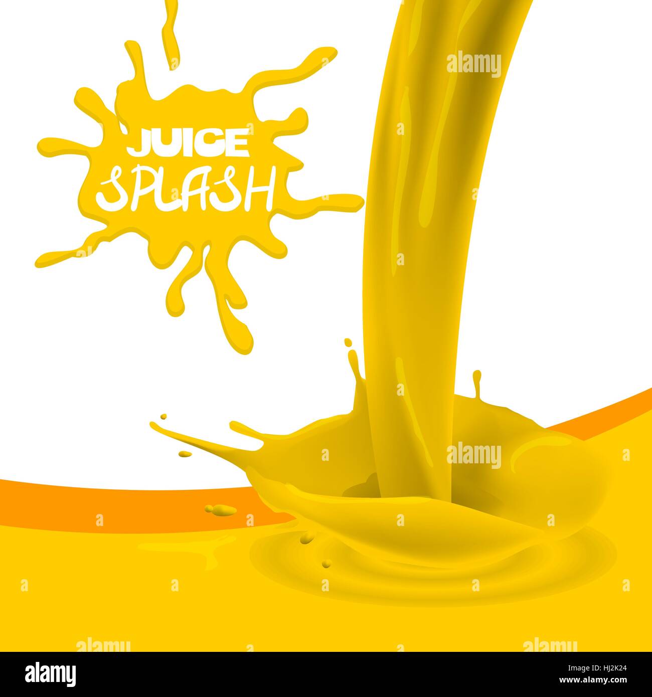 Orange drop splash fluid Stock Vector Images - Alamy