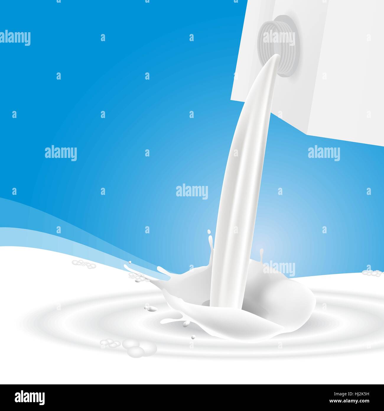 Milk box healthy breakfast Stock Vector Images - Alamy