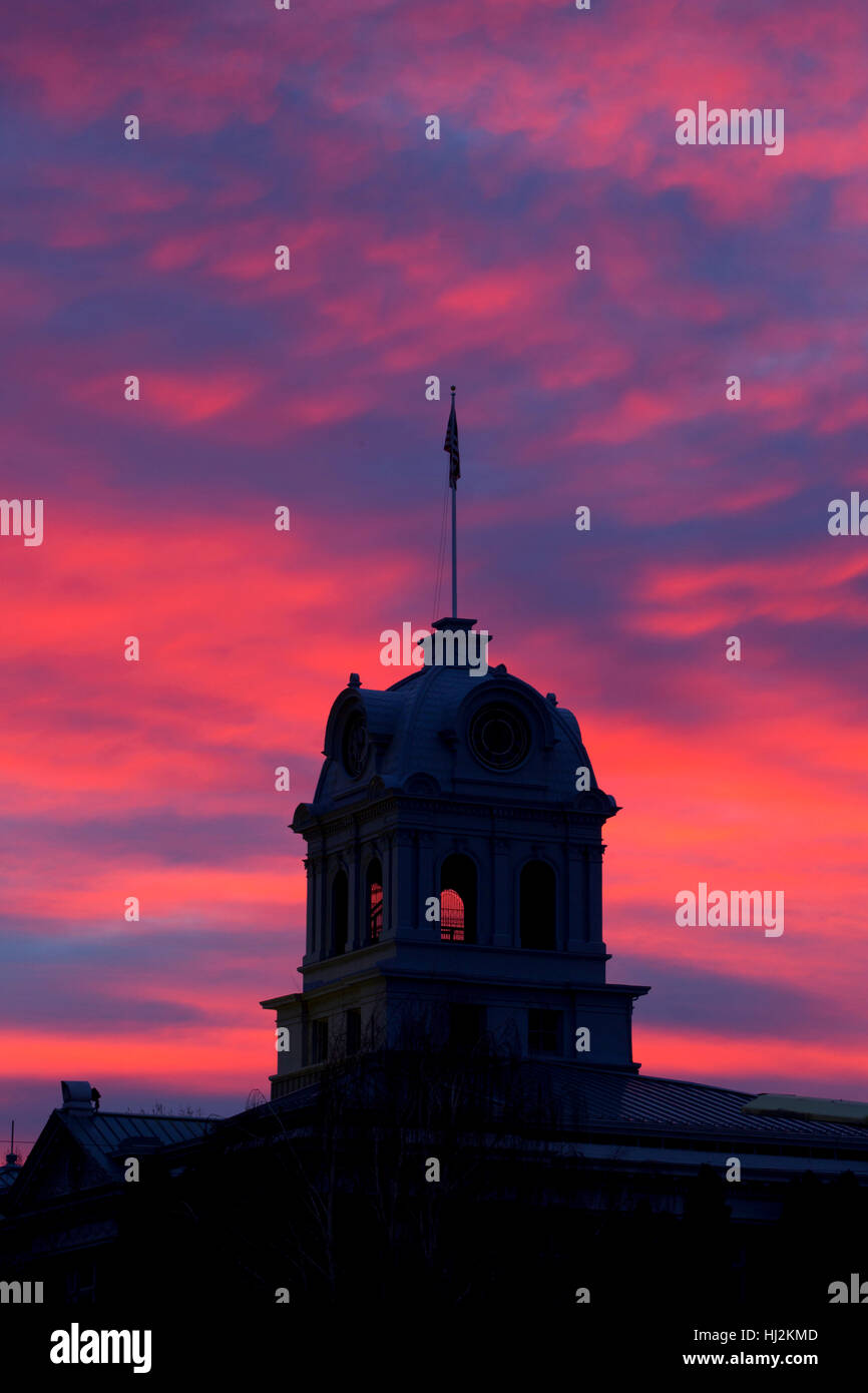 Crook County Courthouse sunrise, Prineville, Oregon Stock Photo - Alamy