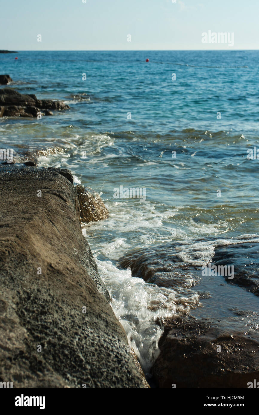 beautiful rocky beach in croatia Stock Photo - Alamy