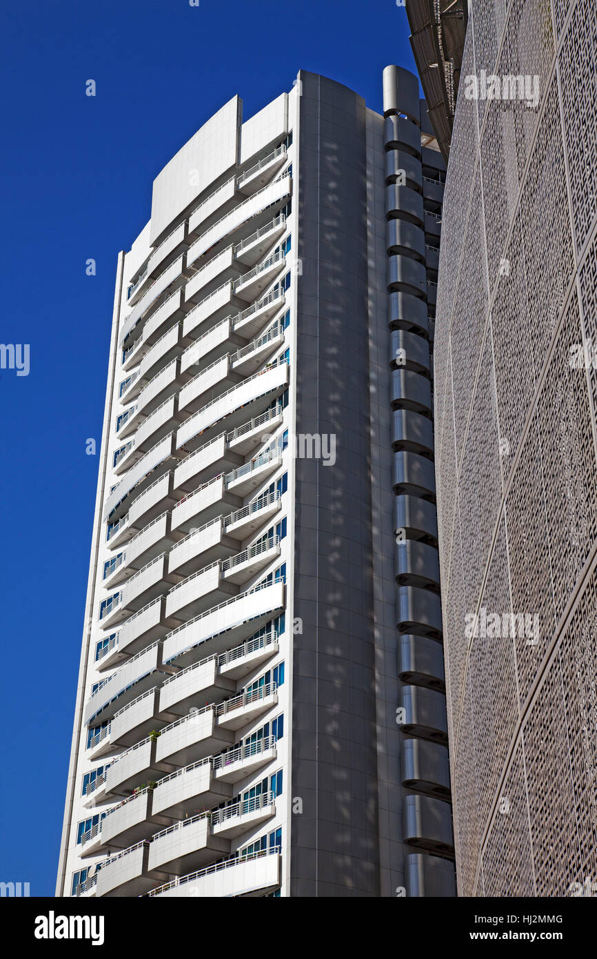 bank, lending institution, blue, tower, glass, chalice, tumbler, office ...