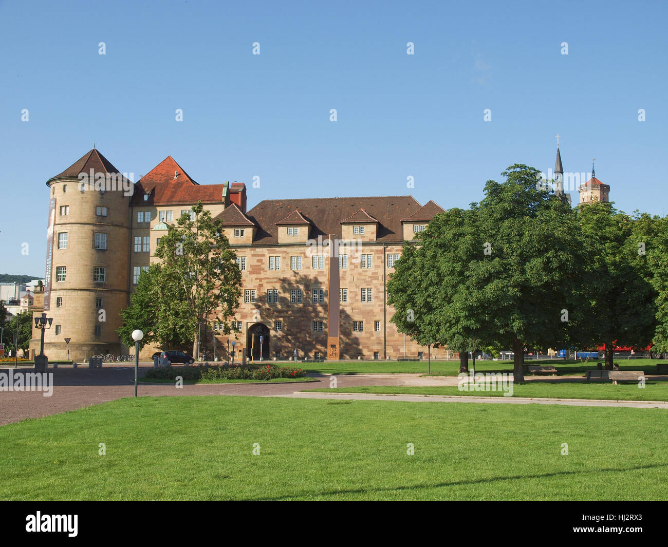 germany, german federal republic, stuttgart, castle, old, chateau ...