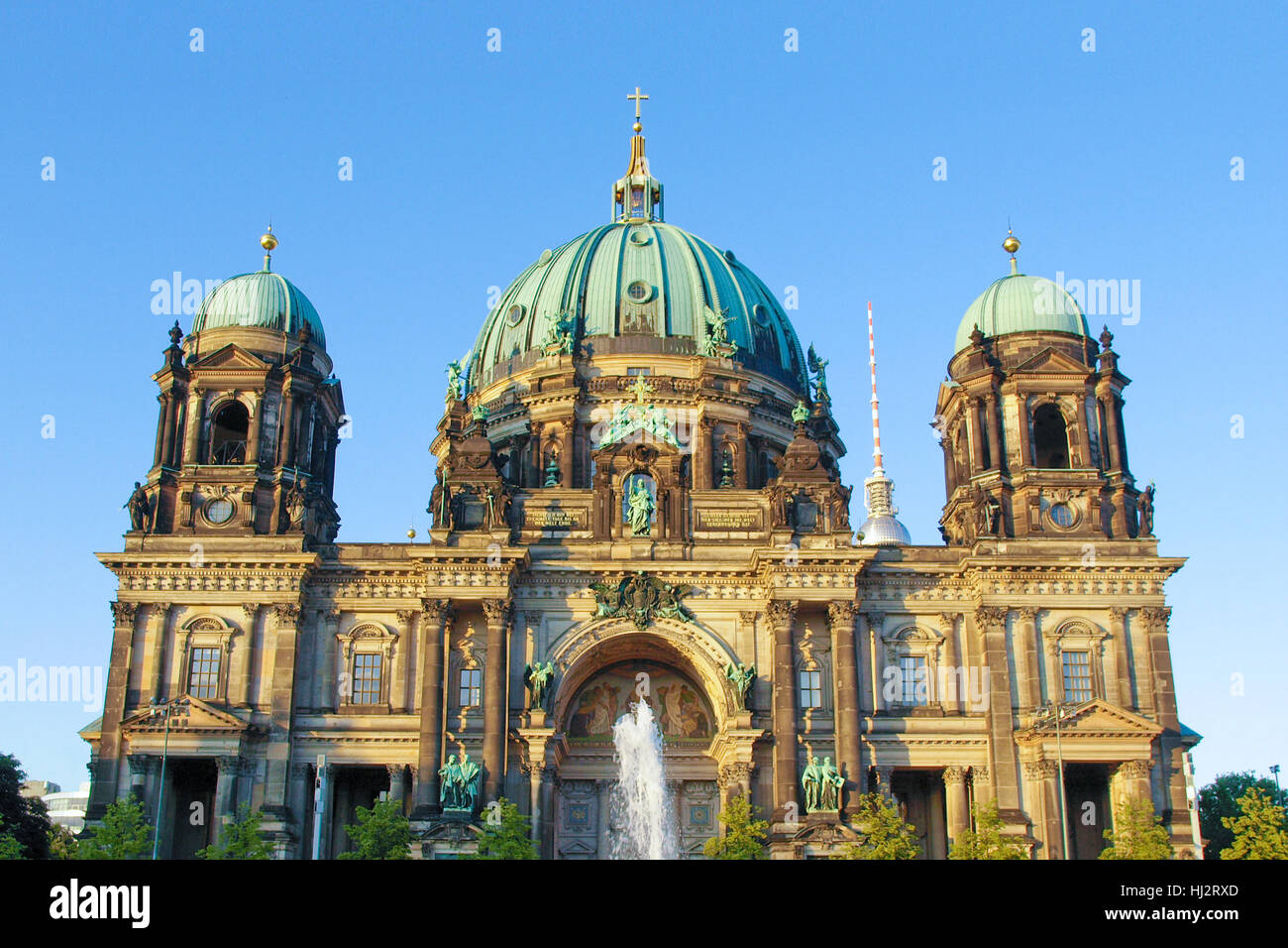 blue, religion, church, cathedral, baroque, berlin, germany, german ...