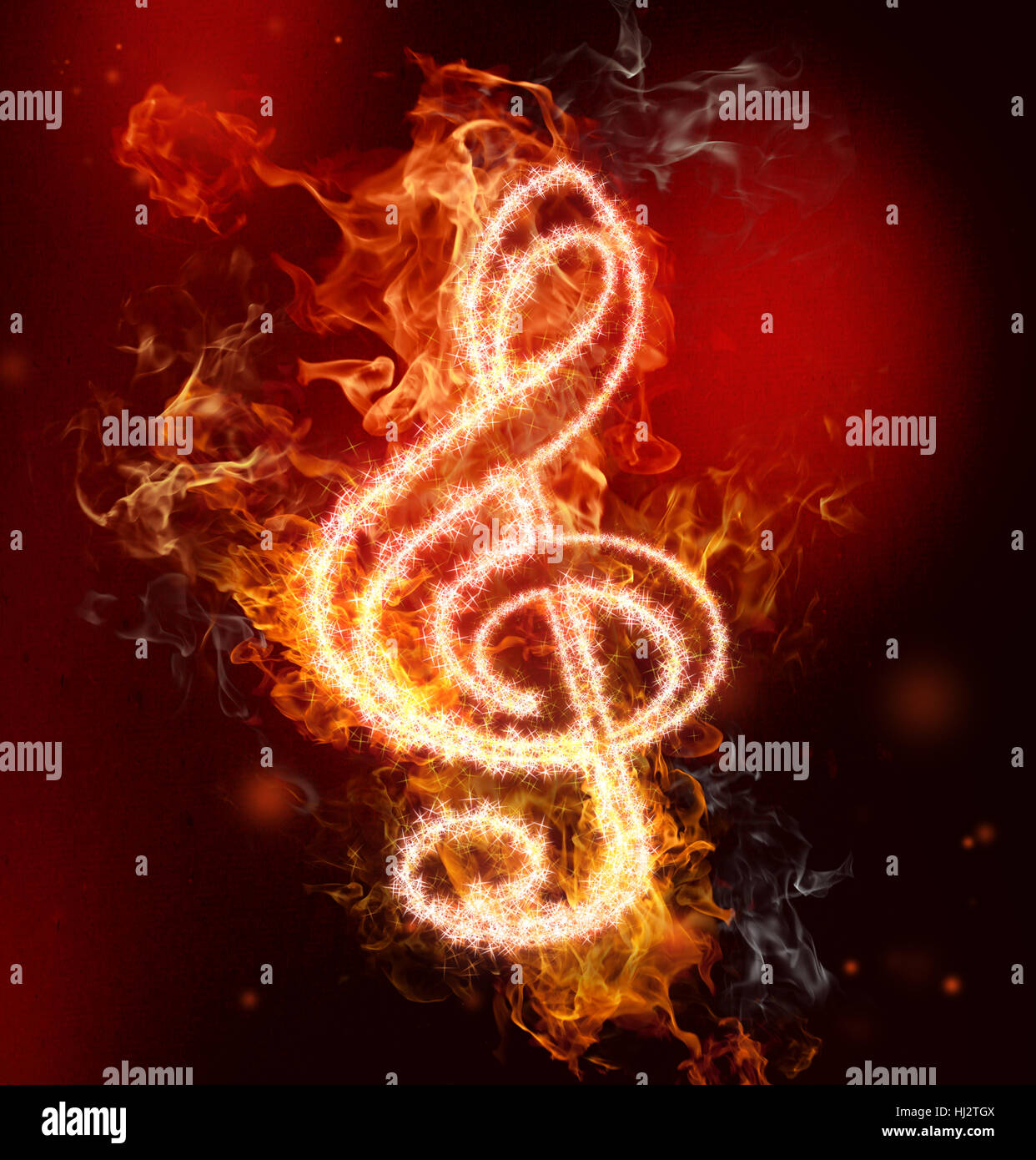 Shiny fire music note icon hi-res stock photography and images - Alamy