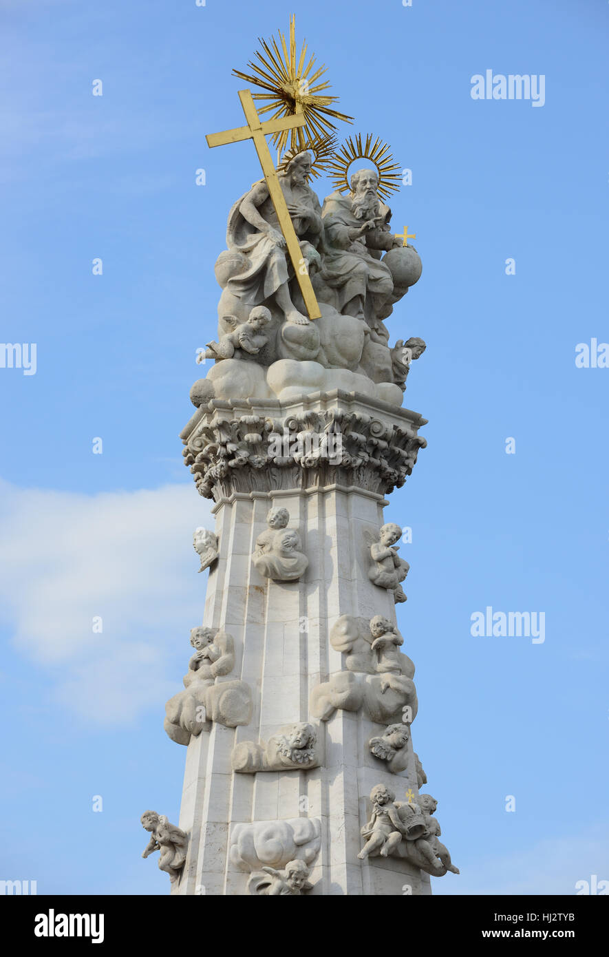 Baroque column of saint trinity hi-res stock photography and images - Alamy