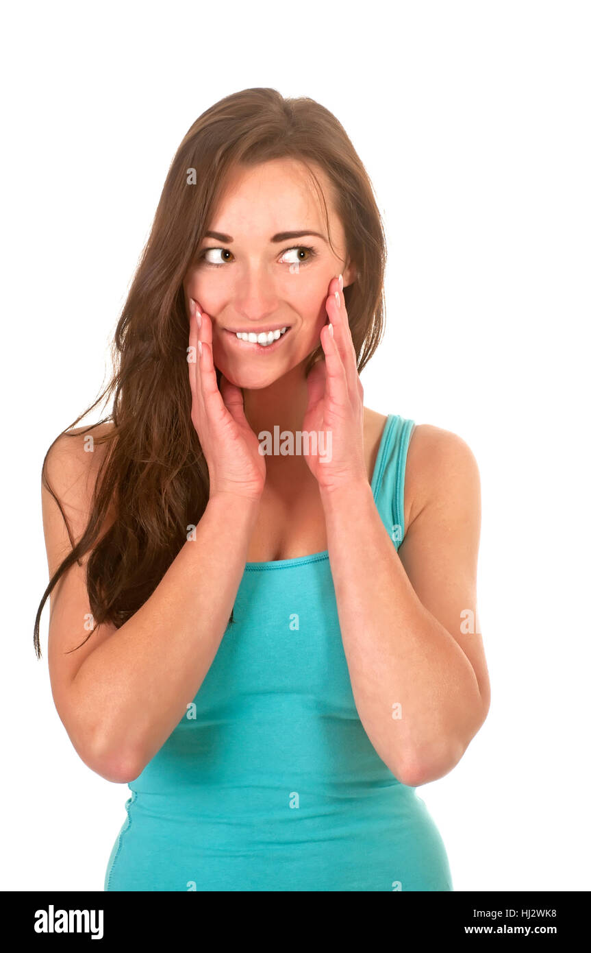 woman, frightened, scariness, anxious, afraid, shock, frighten, scare ...