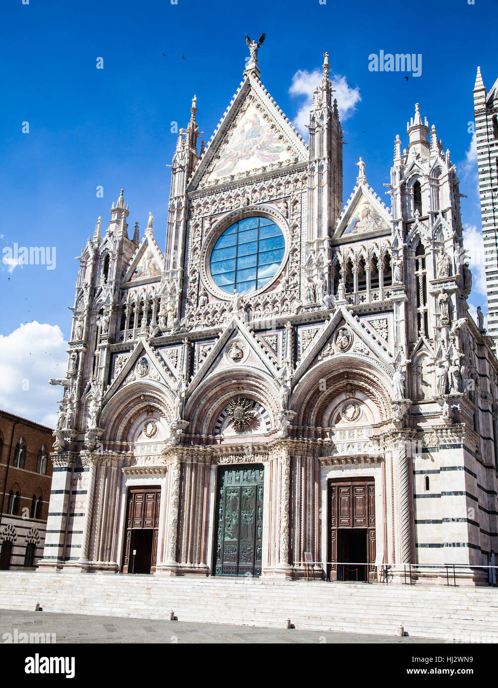 blue, religion, religious, church, city, town, art, cathedral ...