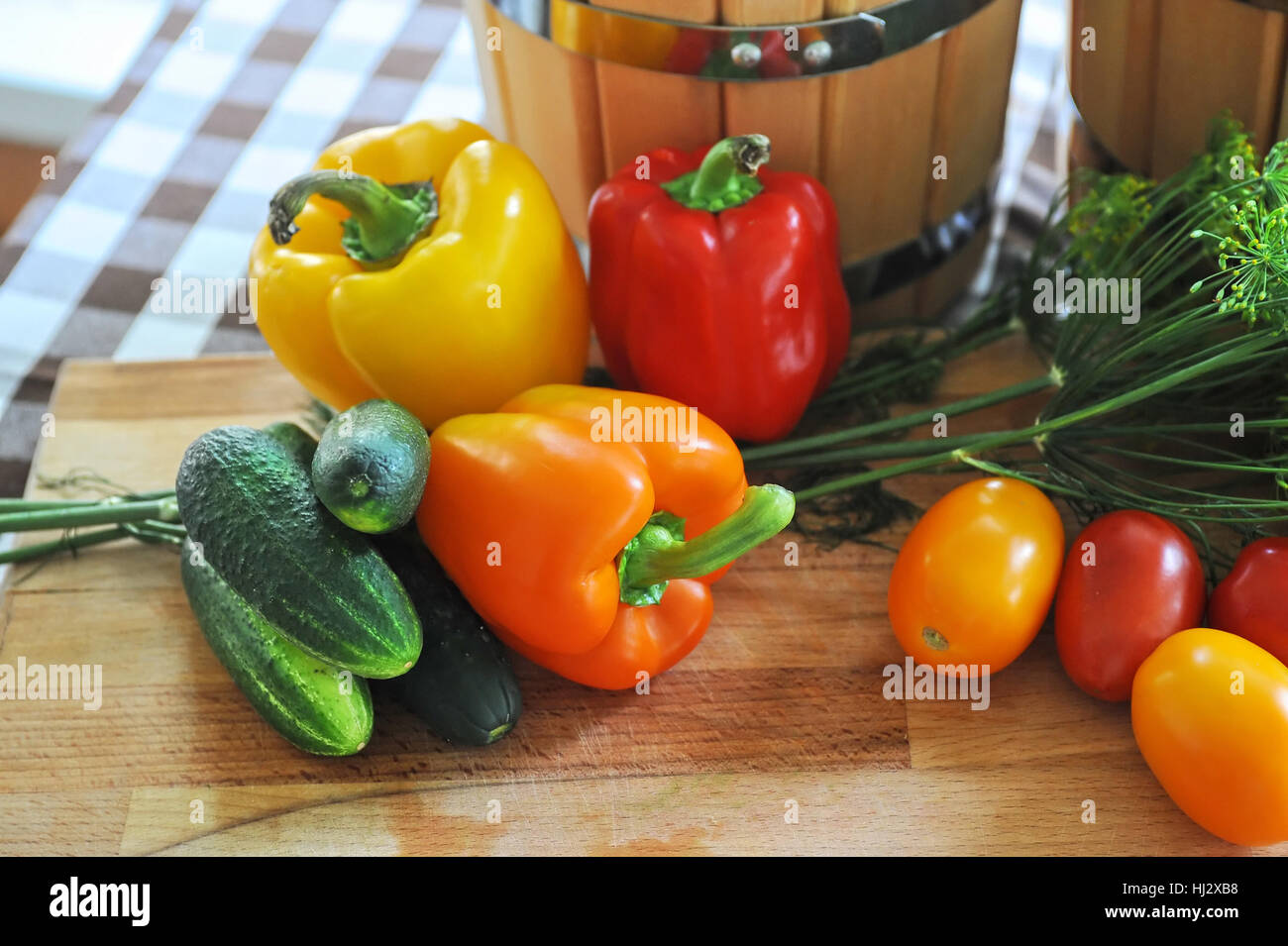 fresh vegetables on the table Stock Photo - Alamy