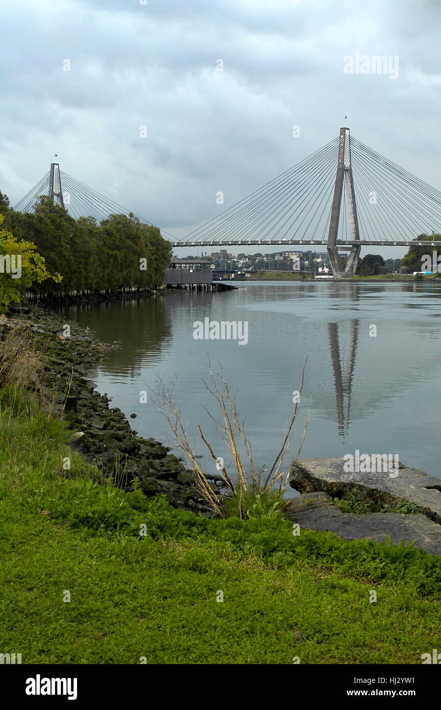 bridge, vertical, detail, modern, modernity, traffic, transportation ...
