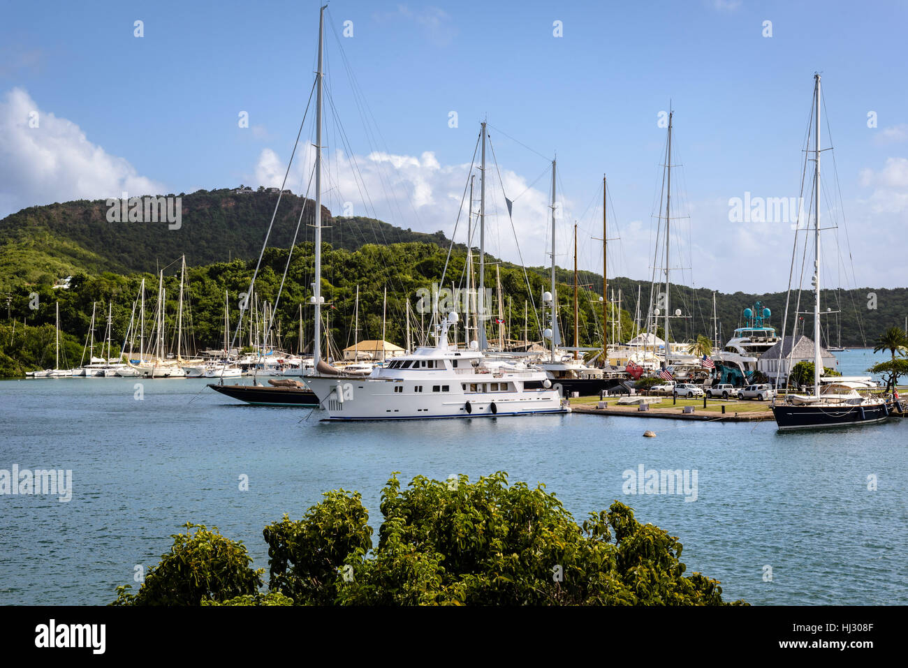 Nelson's Dockyard, English Harbour, Antigua Stock Photo - Alamy