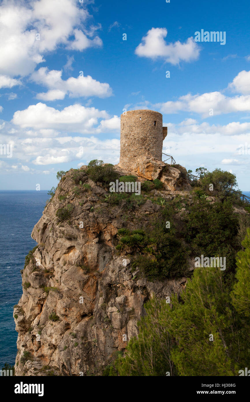 mallorca, watchtower, mallorca, water, mediterranean, salt water, sea ...