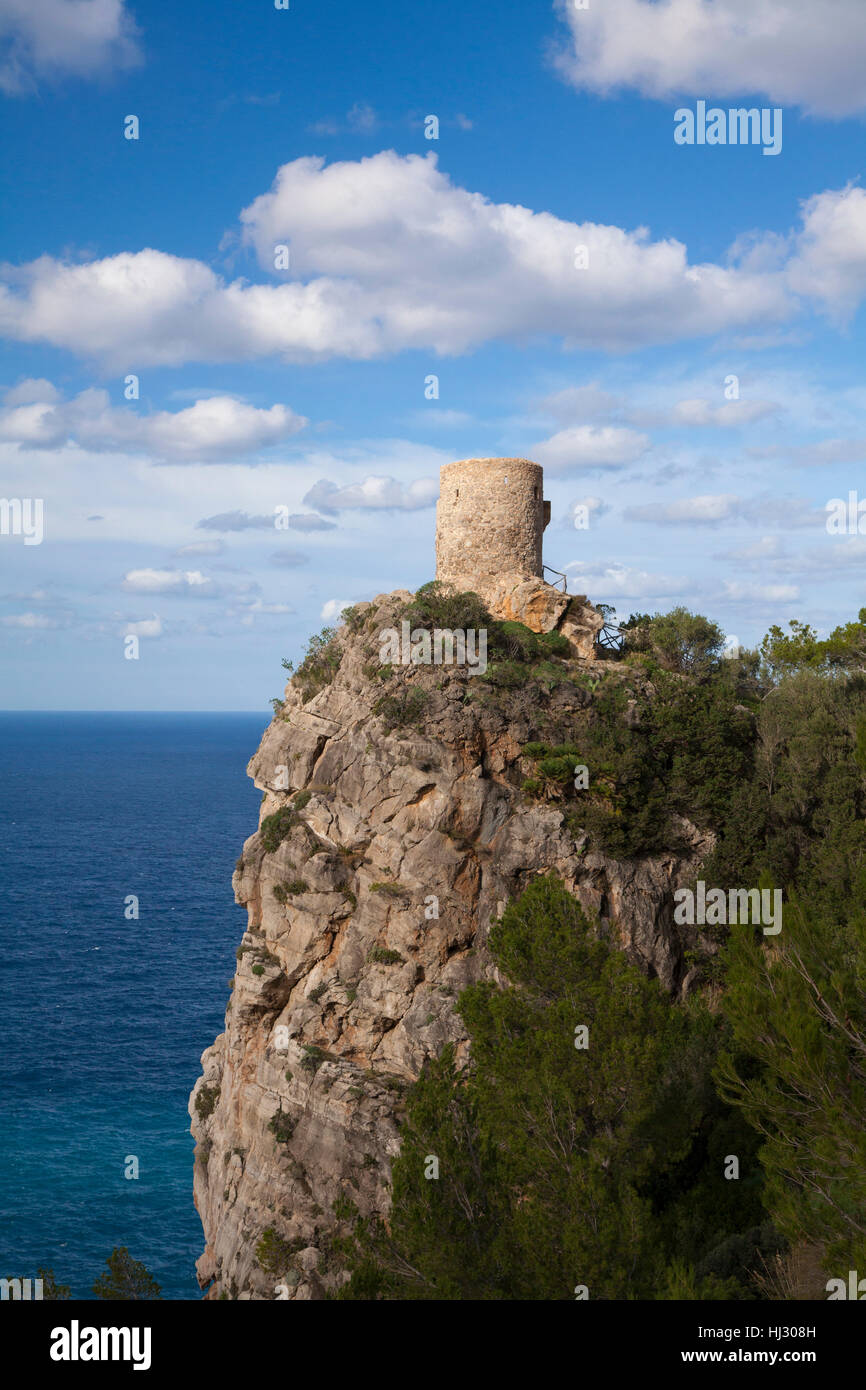 mallorca, watchtower, mallorca, water, mediterranean, salt water, sea ...