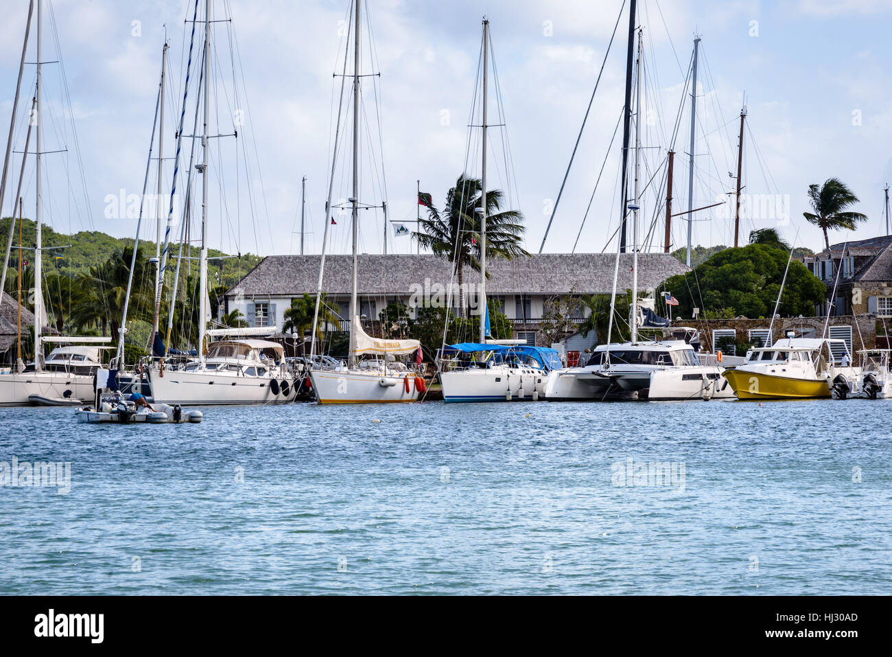 Nelson's Dockyard, English Harbour, Antigua Stock Photo - Alamy