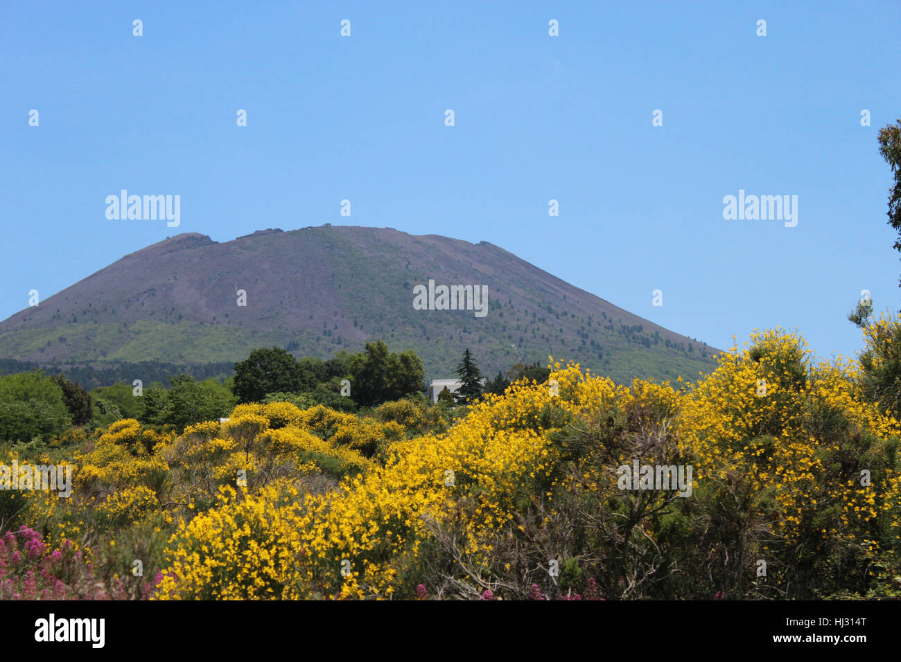 vesuvius - the famous hill of naples Stock Photo - Alamy