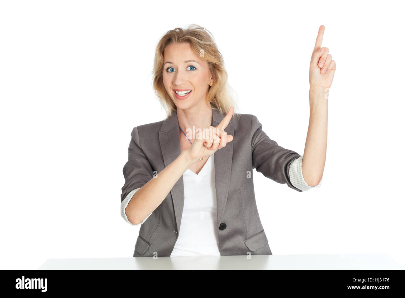 young woman at the table Stock Photo - Alamy