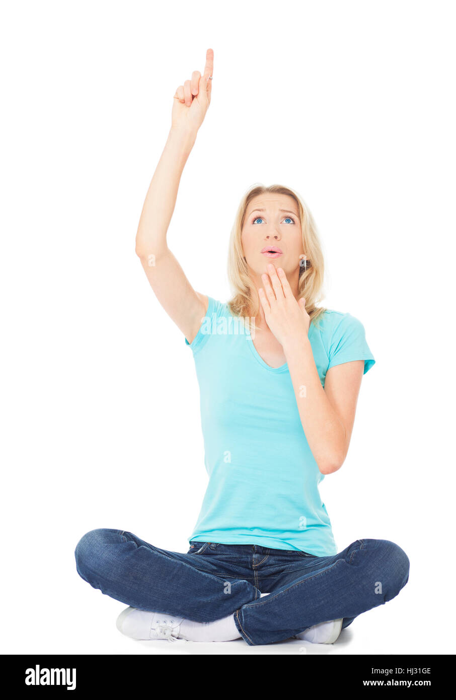 woman, female, sits, lean, expression, put, sitting, sit, leaned, woman ...