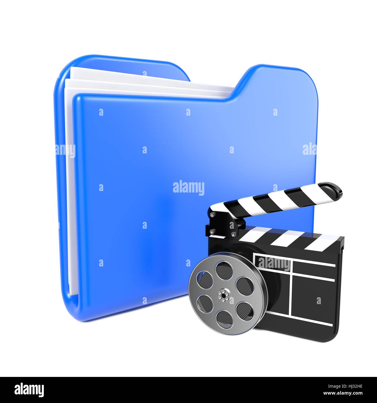 Blue Folder Clip Art