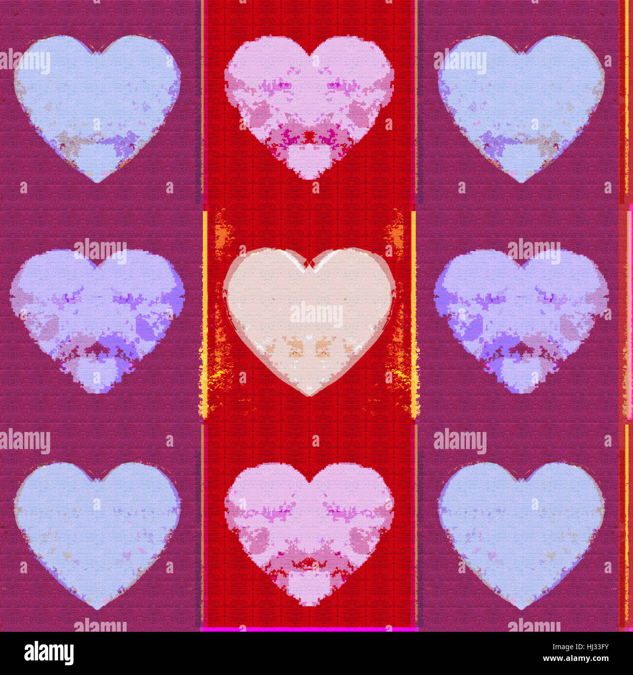 illustration, square, box, boxes, romance, love, in love, fell in love ...