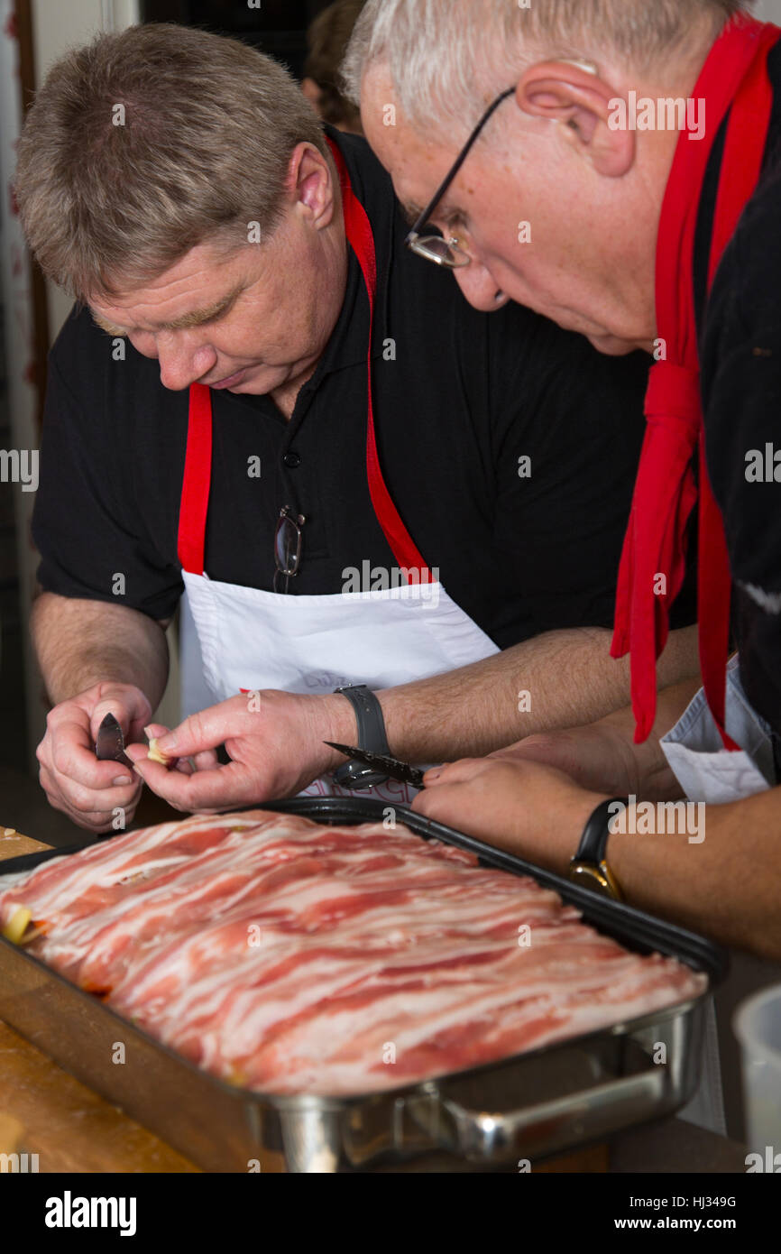two cooks main courses Stock Photo - Alamy
