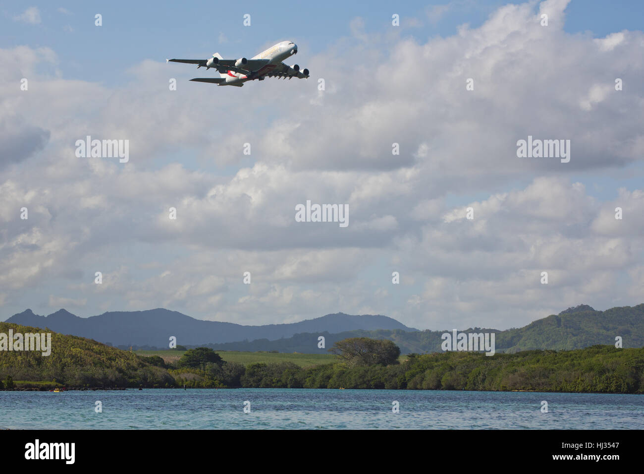 Airbus A380 take off Stock Photo - Alamy