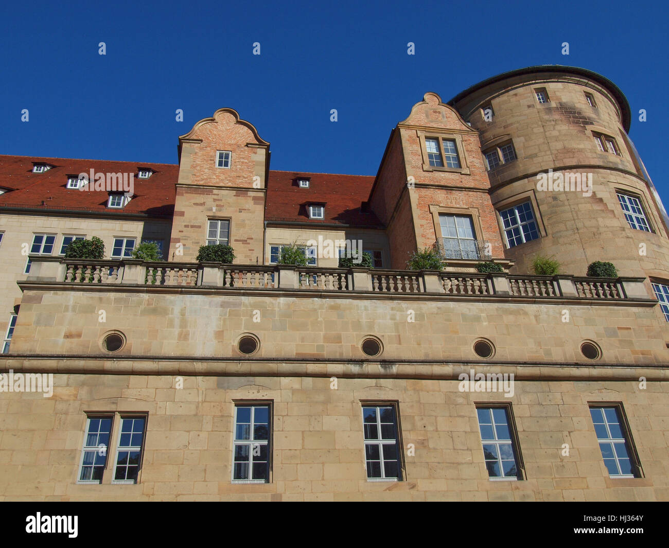 germany, german federal republic, stuttgart, castle, old, chateau ...