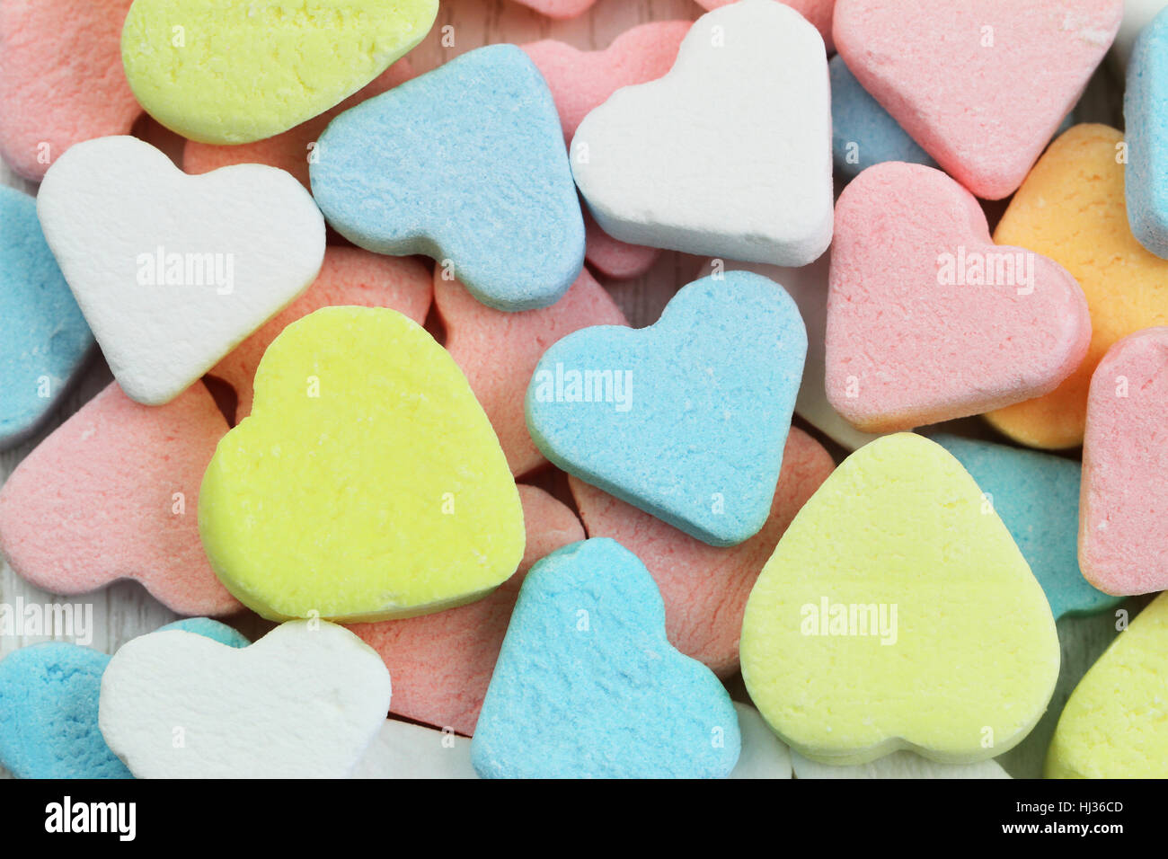 Background made of colorful sugar hearts Stock Photo - Alamy