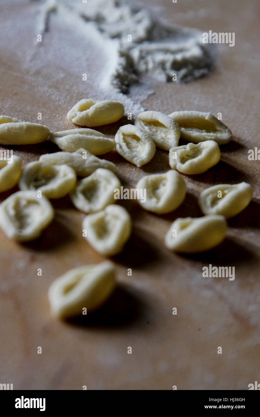 Italian food Pasta- Cavatelli Stock Photo - Alamy