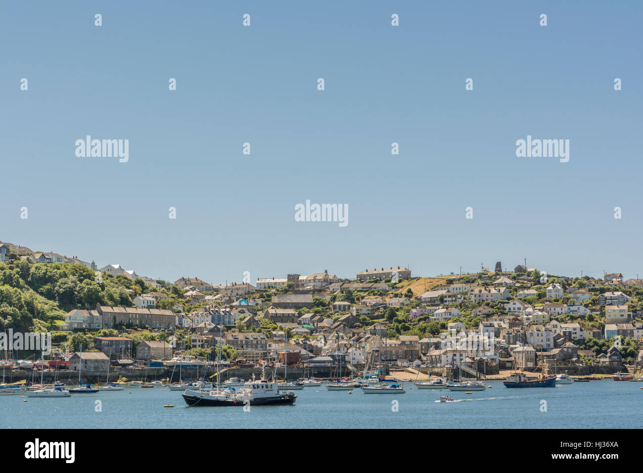 Polruan on the south coast of Cornwall, England Stock Photo - Alamy