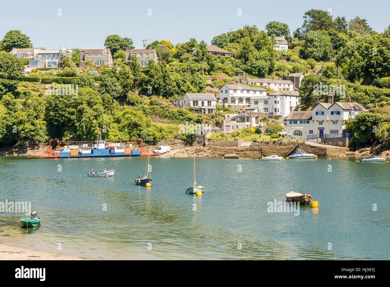 Bodinnick as viewed from Fowey, south Cornwall Stock Photo - Alamy