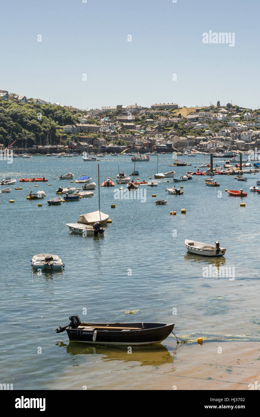 Polruan on the south coast of Cornwall, England Stock Photo - Alamy